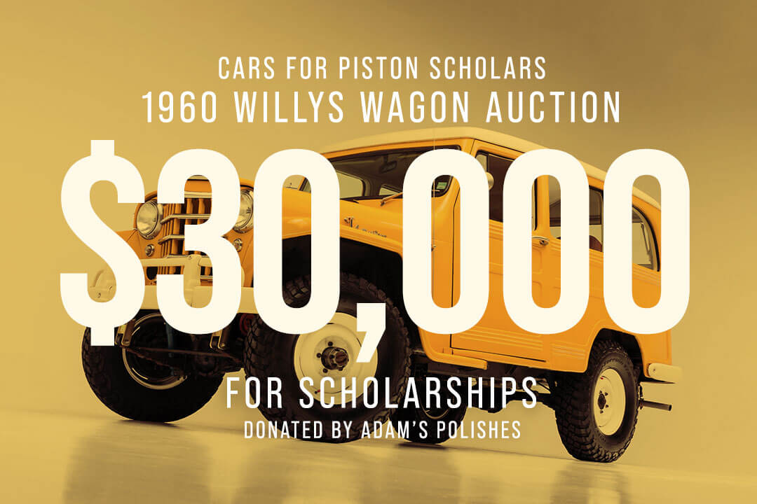 Adam’s Polishes Donates a Willys Wagon to Cars For Piston Scholars
